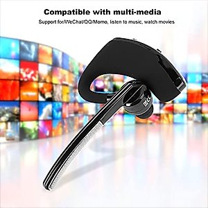 Hilitand V8 Business Bluetooth Headphone Intelligent Voice Prompt Function Intelligent CSR chip Powerful and Diverse Functions for Driving