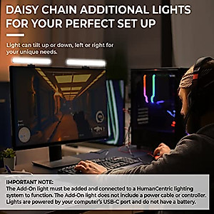 HumanCentric Video Conference Lighting - Webcam Light for Streaming, LED Monitor and Laptop Light for Video Conferencing, Zoom Lighting for Computer, Replaces Ring Light for Zoom Meetings, Double Kit