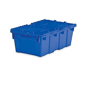 Medium Storage Tote with Lid 19.7"L x 11.8" W x 7.3"H - Blue