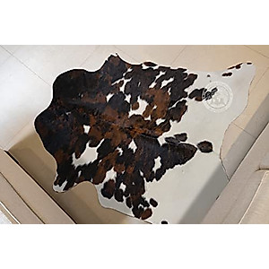 Genuine Tricolor Cowhide Rug XL 6 x 7-8 ft. - 180 x 240cm