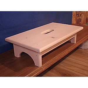 Handmade wooden step stool 4" wood step stool with hand hole rustic wooden step stool unfinished wooden step stool childrens step stool