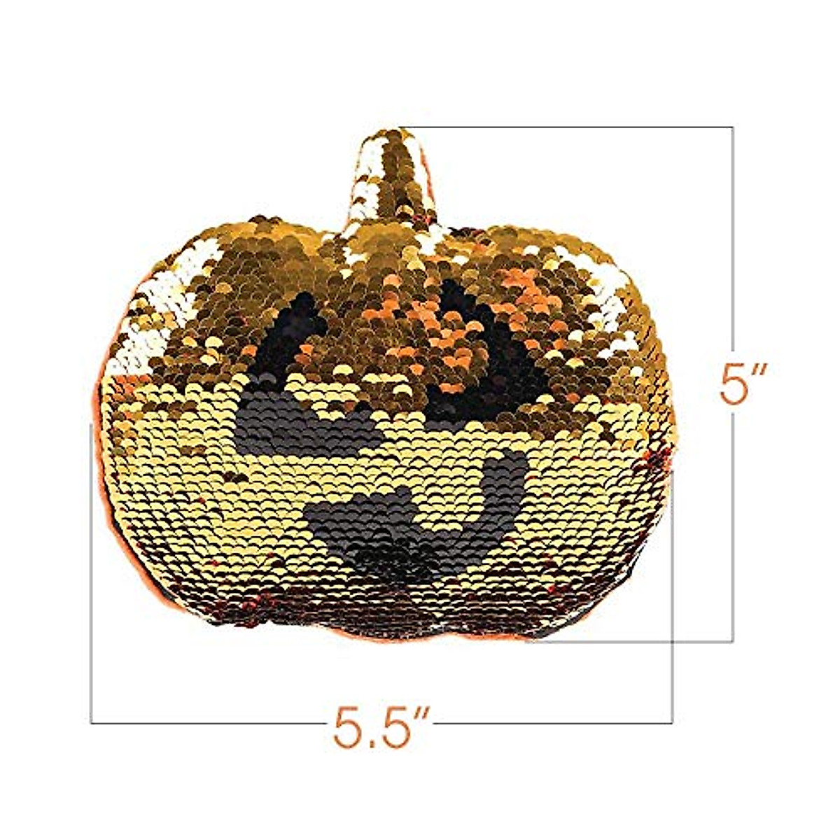ArtCreativity 6 Pieces Flip Sequins Pumpkin Halloween Toys, Halloween Squishy Toys, Soft Stuffed Toys with Color-Changing Sequins, Fun Halloween Party Favors for Kids, Halloween Goodie Bag fillers