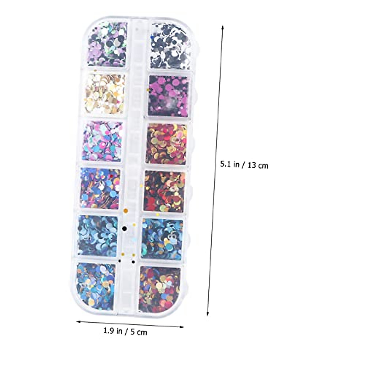 FOMIYES Acrylic Nail Set Bling Decor Kit De Manicura Glitter Flakes Nail Art Sequins Nail Shining Pieces Nail Art Accessory Nail Decoration Nail Flakes Confetti Nail Polish Decorate Flash