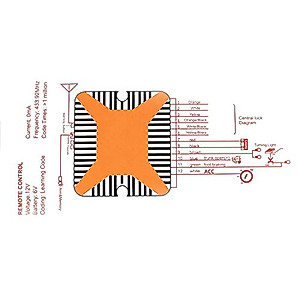 X AUTOHAUX Car Keyless Entry System Remote Control W/Blank Key for Toyota DC 12V