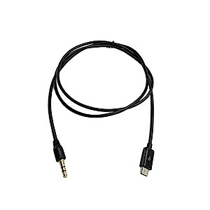 SinLoon Audio Output Cable, Micro-USB to 1/8 Stereo 3.5mm Audio Car AUX Cable for S3 i9300 S2 i9100 i9220 (3.2 Feet = 1 Meter, Black)