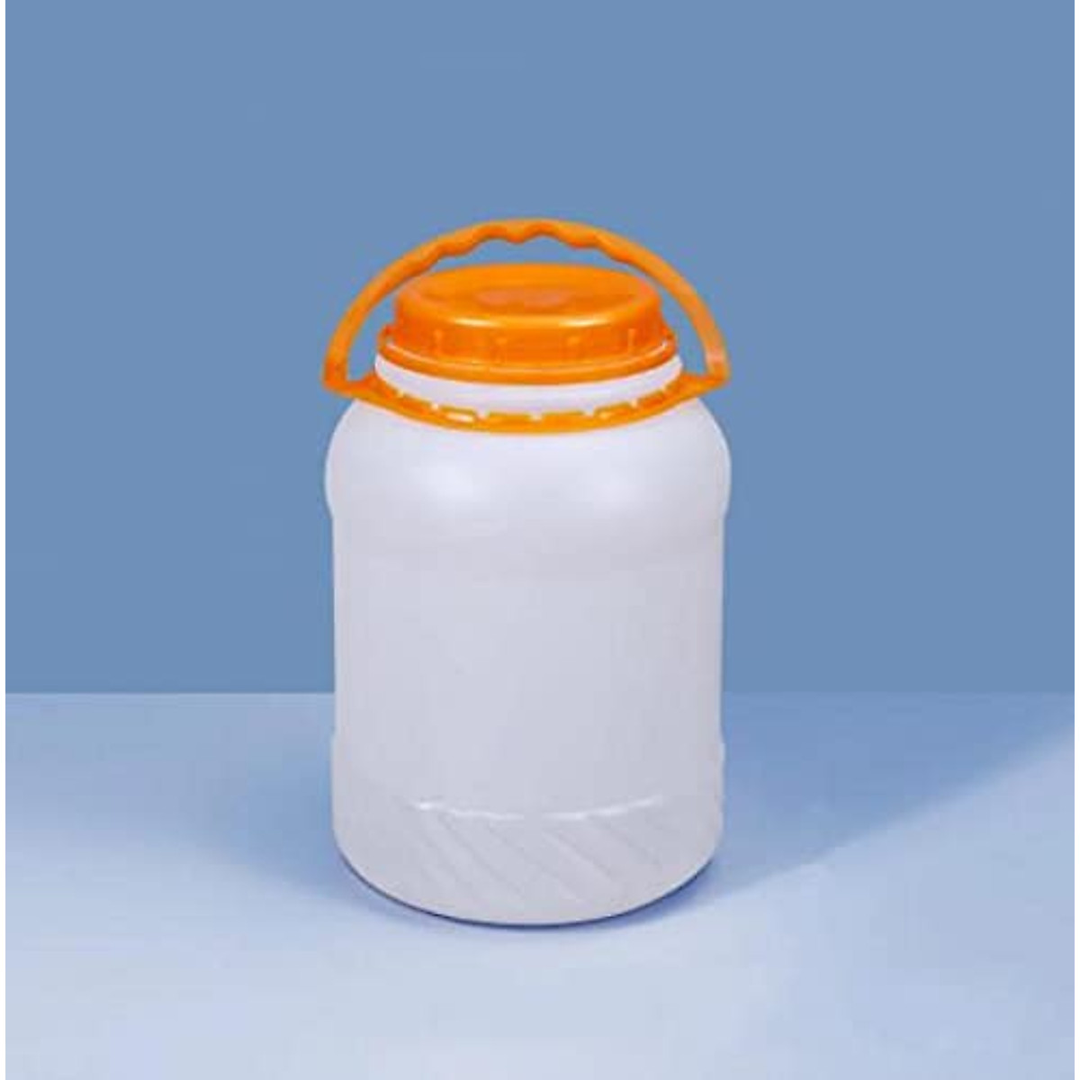 WellieSTR 1PC 4 Liter Food Grade HDPE Plastic Bucket with Inner Cover Home Storage Container for Food Liquid Lotion Leakproof Pail