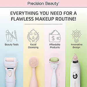 Bathroom Vanity Organizer by Precision Beauty | Countertop Cabinet Bathroom Storage Unit | Brush Toothbrush Toiletries Dispenser Clear Plastic