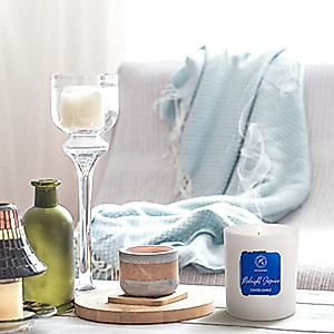 Scented Candle Midnight Jasmine - Soywax Candle with Essential Oil - Glass Candle Gift - Aromatherapy Candle - Up to 45 Hours Burn Time - Soy Wax Candles - Home Scented Candles