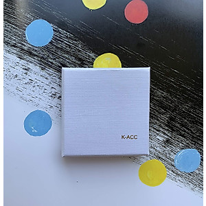 K-Acc Heart Link Bracelet [Gift Packaging] Christmas Gifts for Girls and Women (Rainbow)