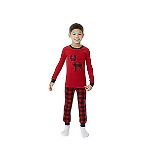 Eddie Bauer Matching Family Holiday Pajama Set – Christmas Morning Holiday Card Pajamas – Men, Women, Kids, Infant Toddler, Size X-Large, Red