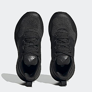 adidas Fortarun 2.0 Running Shoe, Black/Black/Carbon, 4 US Unisex Big Kid