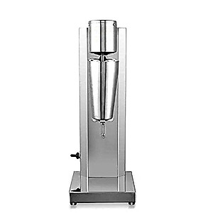 Milkshake Maker Machine Commercial Milk Shake Maker Mixer, Milkshake Machine Electric Drink Mixer, Single Head Milkshake Blender Stainless Steel Two-Speed 110V 180W 18000rmp (US Plug)