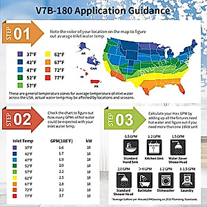 Tankless Water Heater Electric, SIVUATEK Instant Water Heater on Demand Smart Electric Hot Water Heater Tankless 18kW 240V, Self-Modulation Hot Water Heater Point of Use V7B-180B