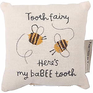 Primitives by Kathy Decorative Pillow, 5" x 5", Pocket: 3.50" x 2.75", White