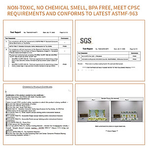 NuoPeng Foldable Baby Play Mat Crawling Mat Kids Folding Mat Large XPE Foam Portable Lightweight Waterproof Double Side Indoor or Outdoor Using Non Toxic for Babies, Infants, Toddlers