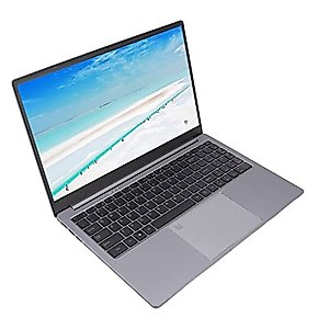 Jeanoko 15.5in Laptop, UHD630 DDR4 2666MHz Aluminium Alloy 256GB Laptop HD IPS Screen Keyboard with Backlit 8GB and 256GB for Work(#2)