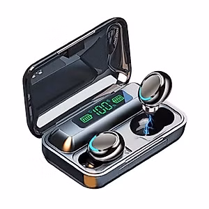 New Wireless Earbuds Bluetooth 5.0 Headset, IPX7 Waterproof, LED Battery Display auriculares,140 Hours Play time with Charging Box, 3D Stereo Audio Full Touch Screen Headset with Microphone
