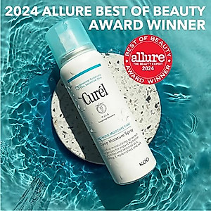 Curel Japanese Skin Care Deep Moisture Spray, Spray on Moisturizer for Dry Skin, Face Hydrating Spray with Ceramides, 5 Oz