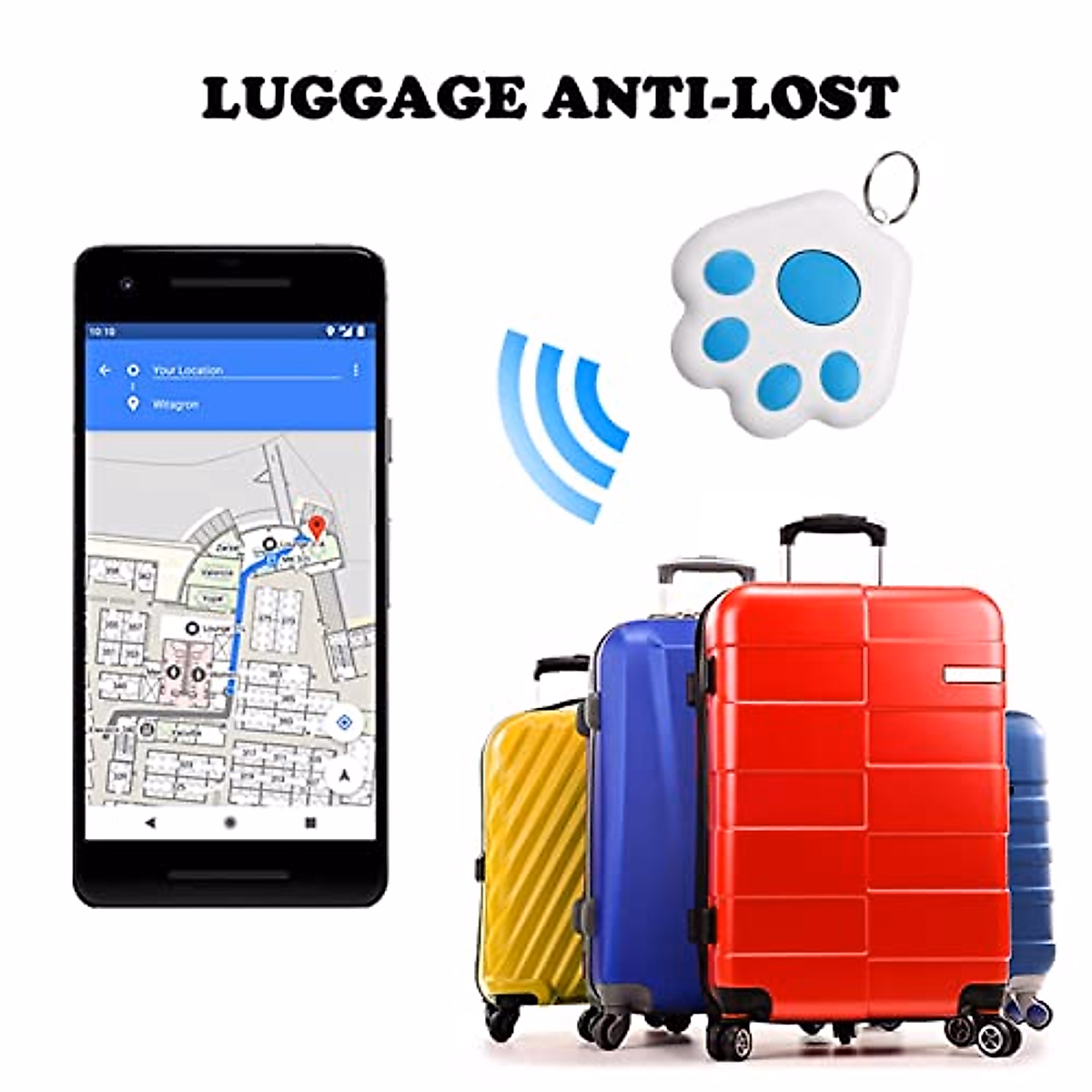 SolwDa Cat Dog Mini Tracking Prevention Smart -Loss Device Tool Portable Pet Tracking Locator Bluetooth 5.2 Mobile Key Mini - Finder Device