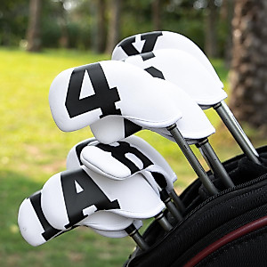Golf Iron Covers,Golf Iron Head Covers with Colorful Number Neoprene Golf Iron Covers Set,Golf Club Head Covers for Iron Set Fit All Brands Golf Iron Headcovers 4/10pcs
