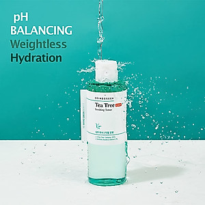 BRING GREEN Tea Tree CICA Soothing Toner Redness Relief for Face, Skin Balancing, AHA, Exfoliating Toner for Oily Skin, Korean Acne Treatment Skin Care, Hydrating, Calming for Dry Sensitive Skin