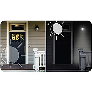 GE Lighting LED+ Dusk to Dawn LED Light Bulbs with Sunlight Sensor, Automatic On/Off Outdoor Decorative Light Bulbs, Soft White, Medium Base(2 Pack)