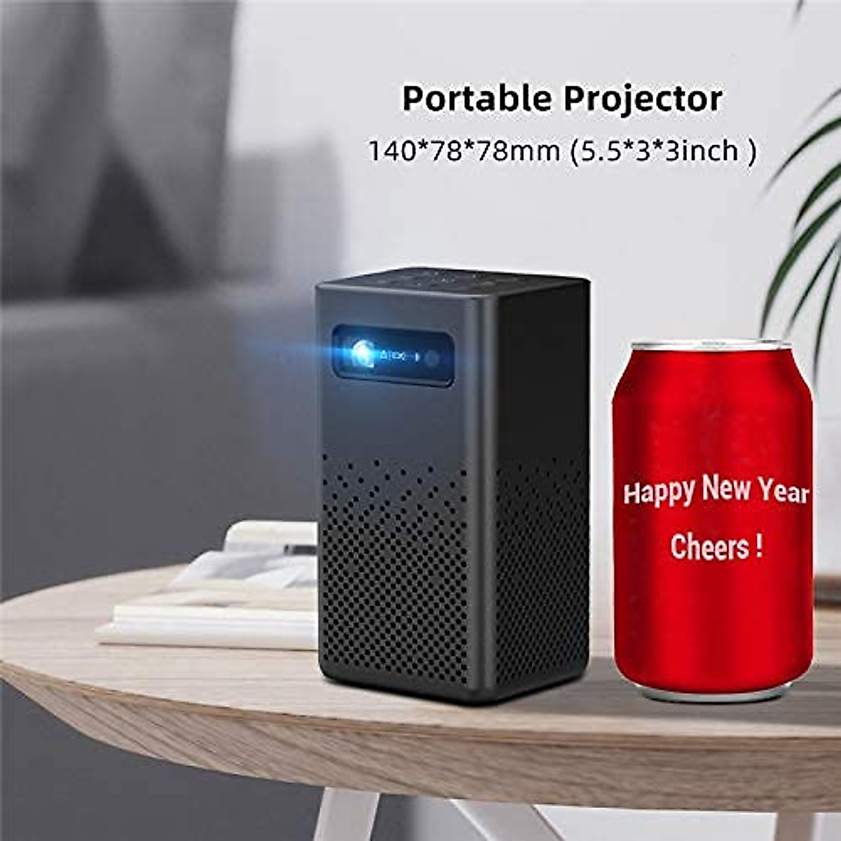 DROOS P20 Mini Portable Pico Smart Android WiFi 1080P Screenless TV LED DLP Projector for Mobile Smartphone 4K Cinema (Size : Upda(projectors)