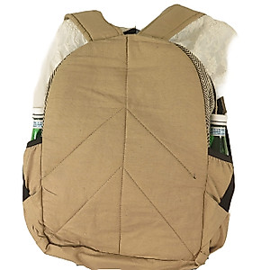 Hemp Backpack | Organic | THC Free | Eco Friendly | Free of Toxic Chemicals | Large | Natural | 3361 |ॐ
