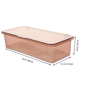 OUNONA Boxes to Home Tool with Containers Drainer Covered Utensil and Holders Trays Storage Keeps Container Dinnerware Color Plastic Organized Drain Chopsticks Flatware Tray Holder