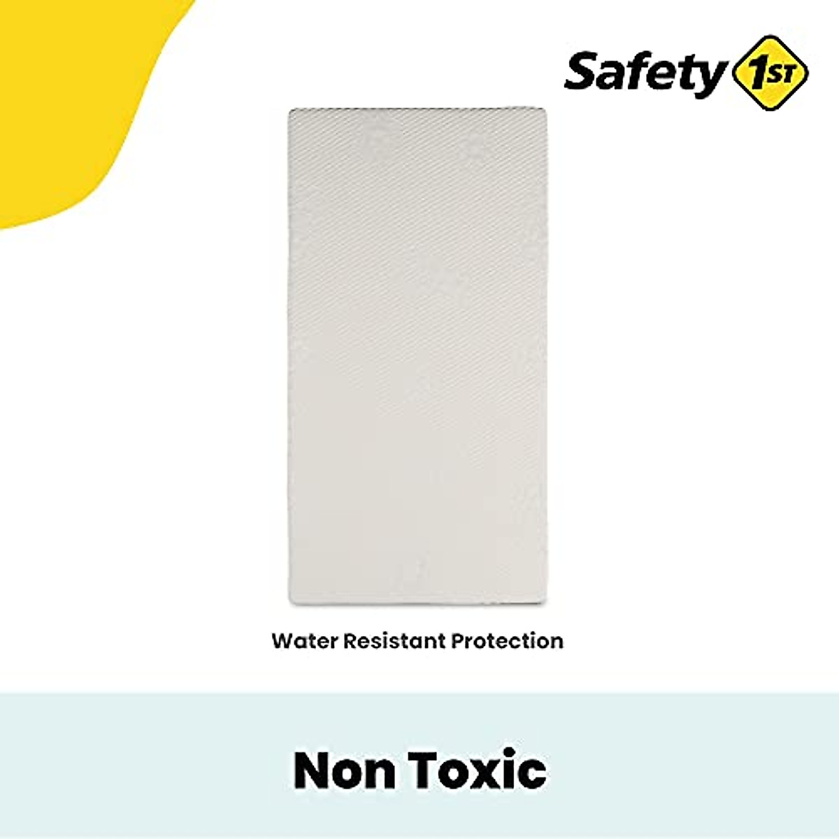 Safety 1st Heavenly Dreams Ultra Baby Crib & Toddler Bed Mattress, Machine Washable, Breathable, Removable Cover, Firm, Fits Standard Size Cribs & Toddler Beds