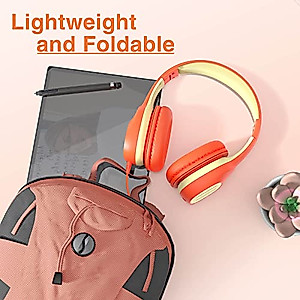 Bluetooth Headphones Over Ear, 55H Playtime Wireless Headphones with 3 EQ Music Modes, HiFi Stereo Foldable Lightweight Headset with Built-in Mic,Deep Bass for Home Office Cellphone PC