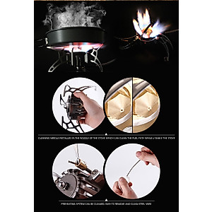 APG Portable Camping Stove Oil/Gas Multi-Use Gasoline Stove 1000ml Picnic Cooker Hiking Equipment
