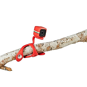 Polaroid Flexi-Pod Tripod/Mount Cube, Cube+ HD Action Lifestyle Camera - Red