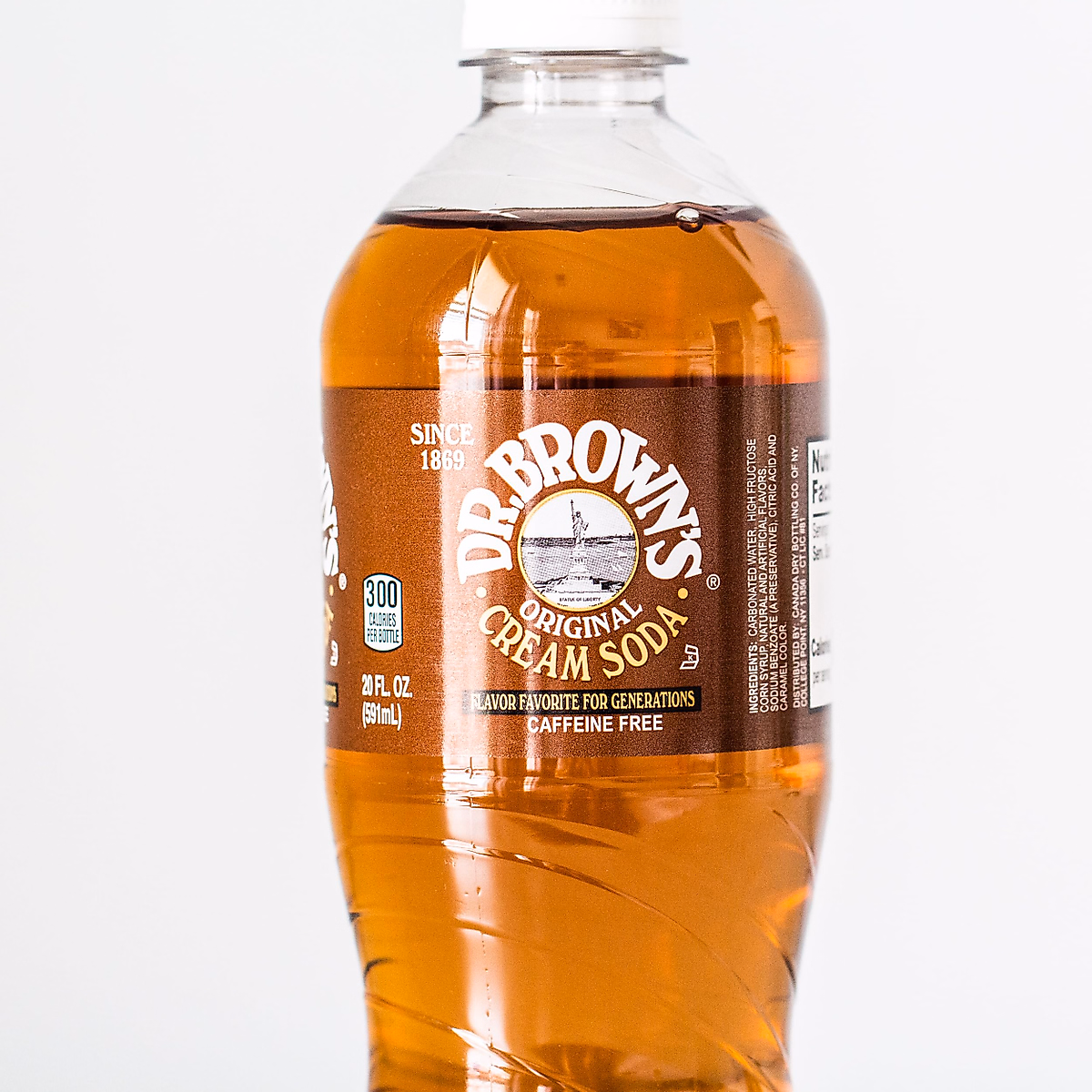 Dr Brown's Cream Soda - Smooth, Refreshing, Rich Cream Flavors - 12, 20oz Bottles