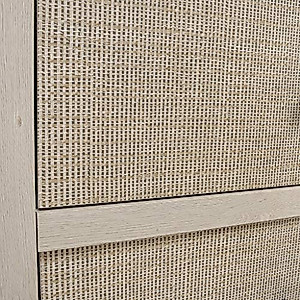 Sauder Pacific View Dresser, L: 28.78" x H: 17.48" x W: 44.213", Chalked Chestnut Finish