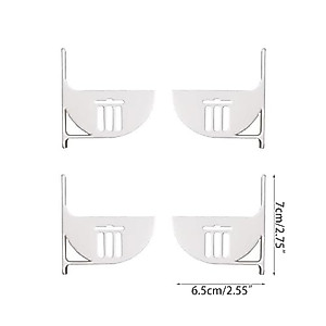 Gnbzxce Pack of 4 Versatile Storage Holders Space Saving Storage Rack Transparent Display Holder for Books Decor Items