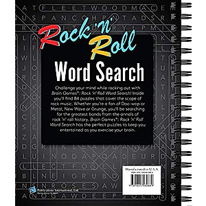 Brain Games - Rock 'n' Roll Word Search
