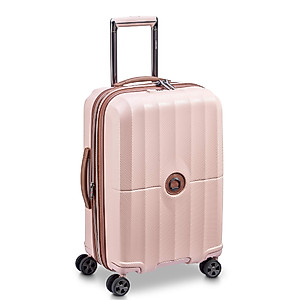 DELSEY PARIS St. Tropez Hardside Expandable Luggage with Spinner Wheels, Pink, Checked-Large 28 Inch
