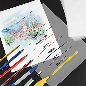 120 Sheets Tracing Paper for Drawing, 8.5”x 11” Trace Paper, Translucent Vellum Paper Tracing Paper Pad, Tracing Pad for Sketching, Preliminary Drawing, Overlaying Images Tracing