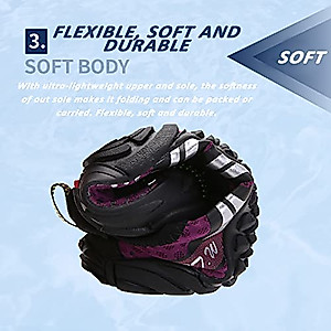 OYUXMAS Mens Womens Water Shoes Beach Barefoot Swim Pool Shoes Socks Anti-Slip Breathable Quick Dry Lightweight Slip-on Walking Aqua Sports Park Boating Fishing Diving Surfing Outdoor Sport Hiking