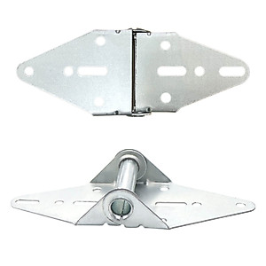 Heavy Duty 14 Gauge Steel #1 Garage Door Hinge with Galvanized Finish - Residential/Light Commercial Garage Door Replacement