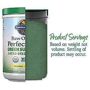 Garden of Life Super Greens Powder Smoothie & Mix, Probiotics & Digestive Enzymes for Digestive Health, Organic Superfoods Nutrition Fruit and Vegetables for Women & Men Energy, Original, 60 Servings