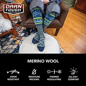 Darn Tough Vermont Peaks RFL OTC Ultra-Lightweight White Large