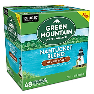 Green Mountain Coffee Roasters Nantucket Blend, Single-Serve Keurig K-Cup Pods, Medium Roast Coffee Pods, 48 Count