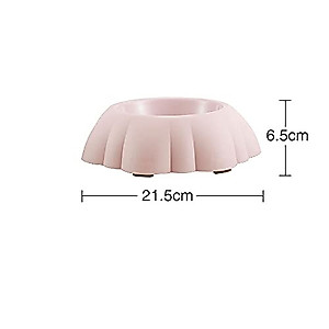 FUUIE Bowls for Food and Water Household Double-Layer Stainless Steel Pet Bowl, Suitable for Cats and Dogs, Strong and Simple to Clean (Color : Blue)