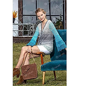 YarnArt Flowers Moonlight Glitter Cotton Yarn, Soft, Rainbow Crochet, Metallic Lurex handknit Shiny, Silvery Cake, Multicolor Cotton, 1 Skein Weight 9.17oz Lenght 393.7 inches,1 Fine Yarn (3293)