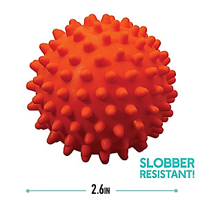 Franklin Sports Ready Set Fetch All Weather Ball - Launcher Ball - Slobber and Water Resistant,Orange