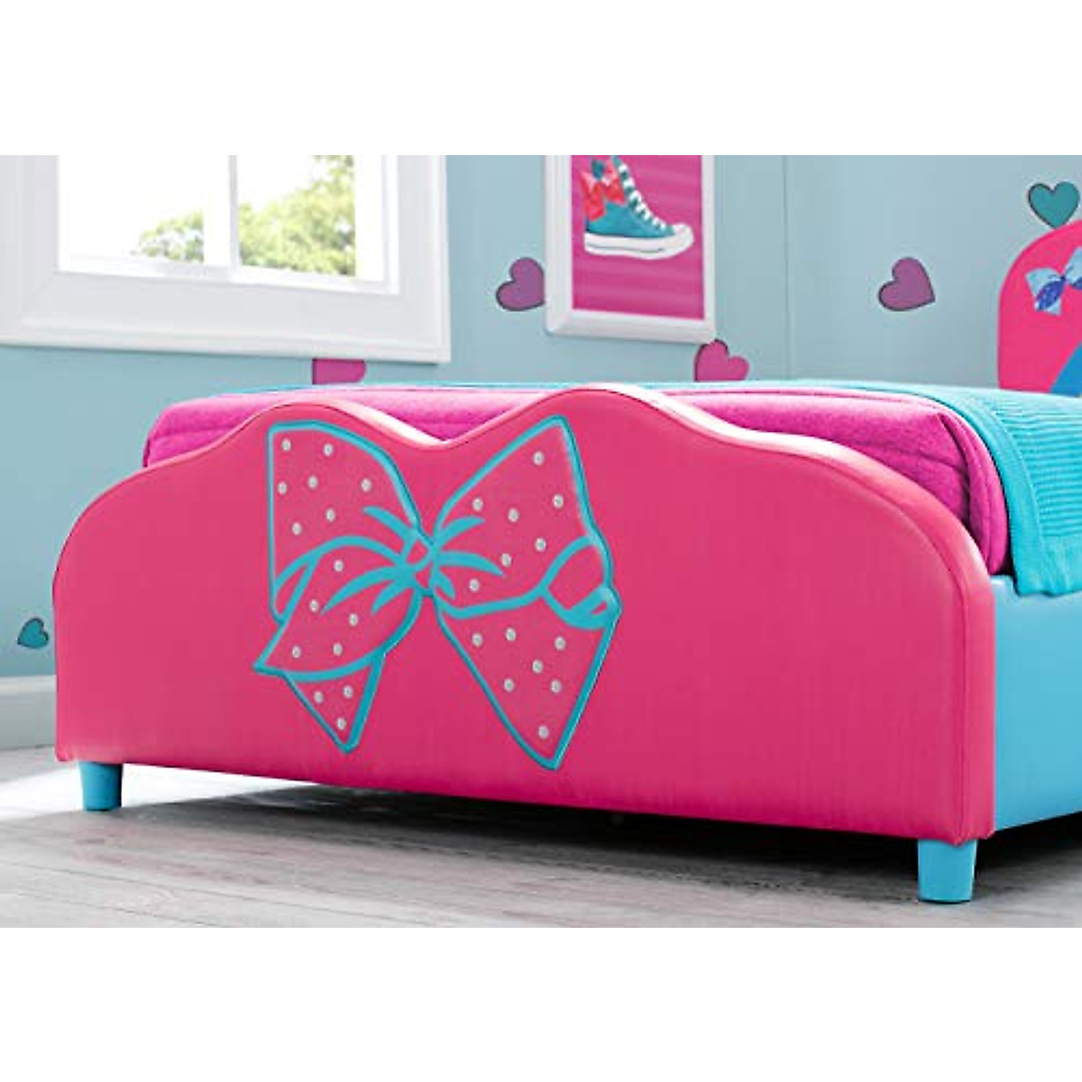 Delta Children Upholstered Twin Bed, JoJo Siwa