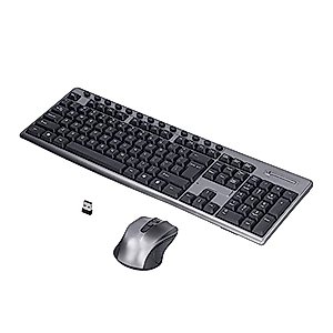 Wireless Keyboard, 104-key PC Notebook Keyboard Wireless Keyboard Mouse Set Gaming Keyboard Universal Computer Keyboard for Home Bedroom