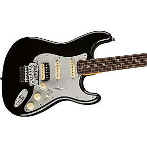 Fender American Ultra Luxe Stratocaster Floyd Rose HSS - Mystic Black with Rosewood Fingerboard
